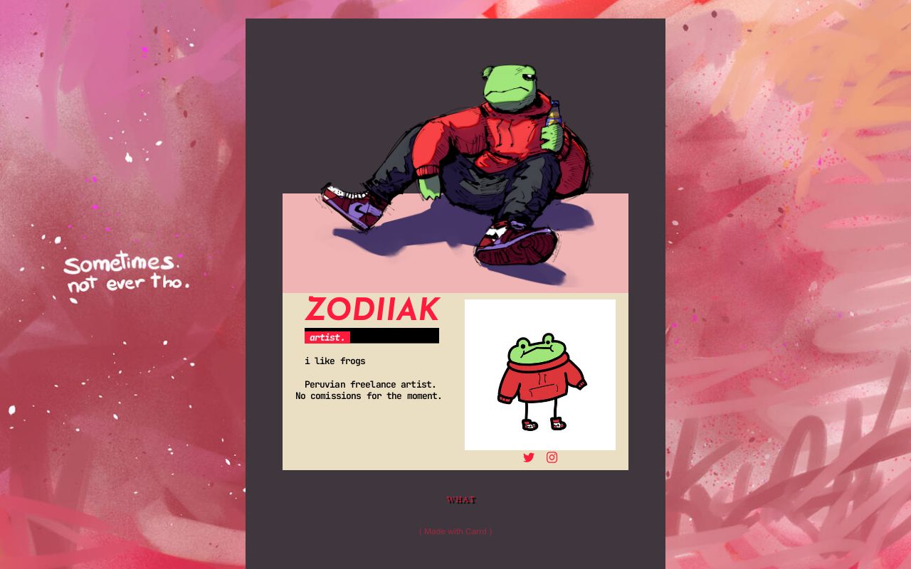Zodiiak's Cardd